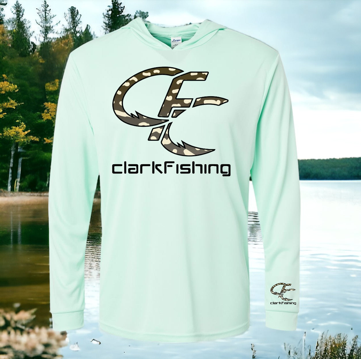 Custom Pike Skin UPF 50 Hooded Sun Shirt – Clark Fishing Clothing